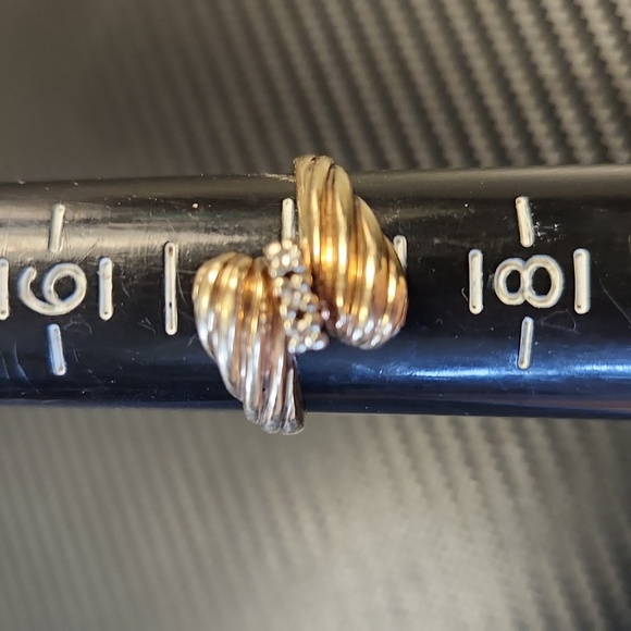 Jewelry | 1k Solid Gold Diamond Dome Ring | Poshmark